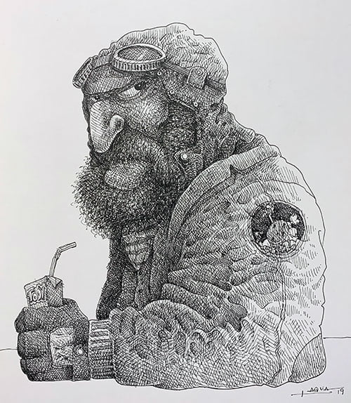 Mestre das Hachuras - Atelier Laqua Parla